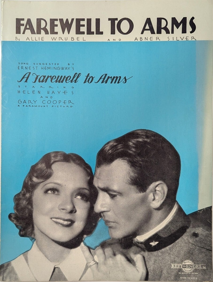 Farewell To Arms Song Suggested by Ernest Hemingway's a Farewell to ...